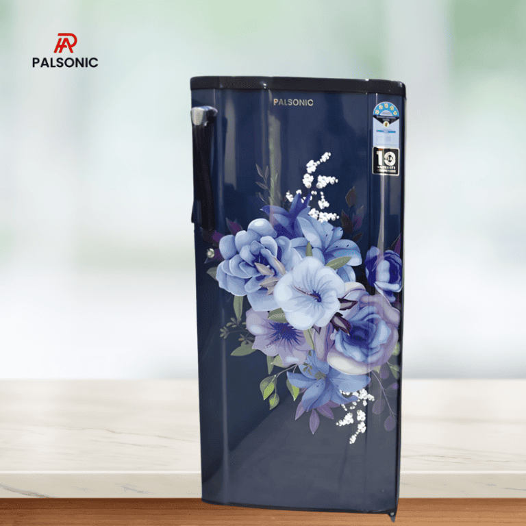 Palsonic PLC-207SDMA 190 Ltrs. Single Door Refrigerator (Floral Blue ...